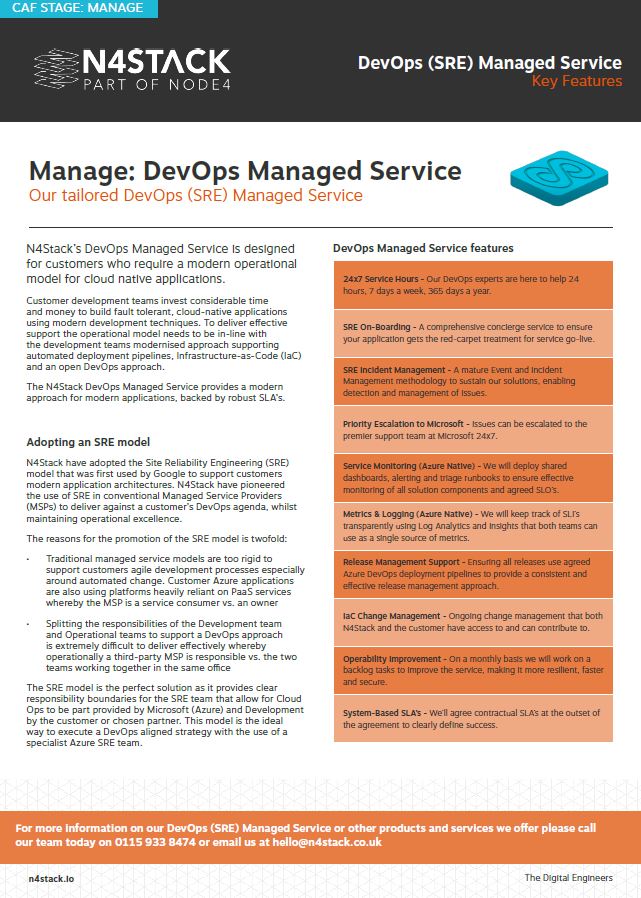 Cloud Adoption Framework | DevOps Managed Service
